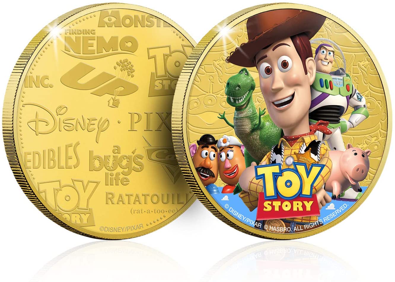Disney Gifts Pixar Limited Edition Rare Collectable Gold Coin Medal ...