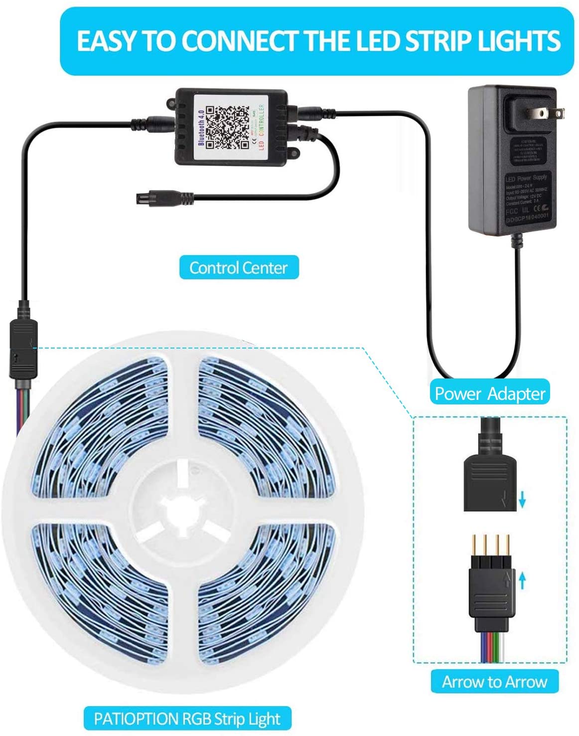 Chusstang Led Strip Lights with Remote, 15M LED Lights with 44-Keys ...