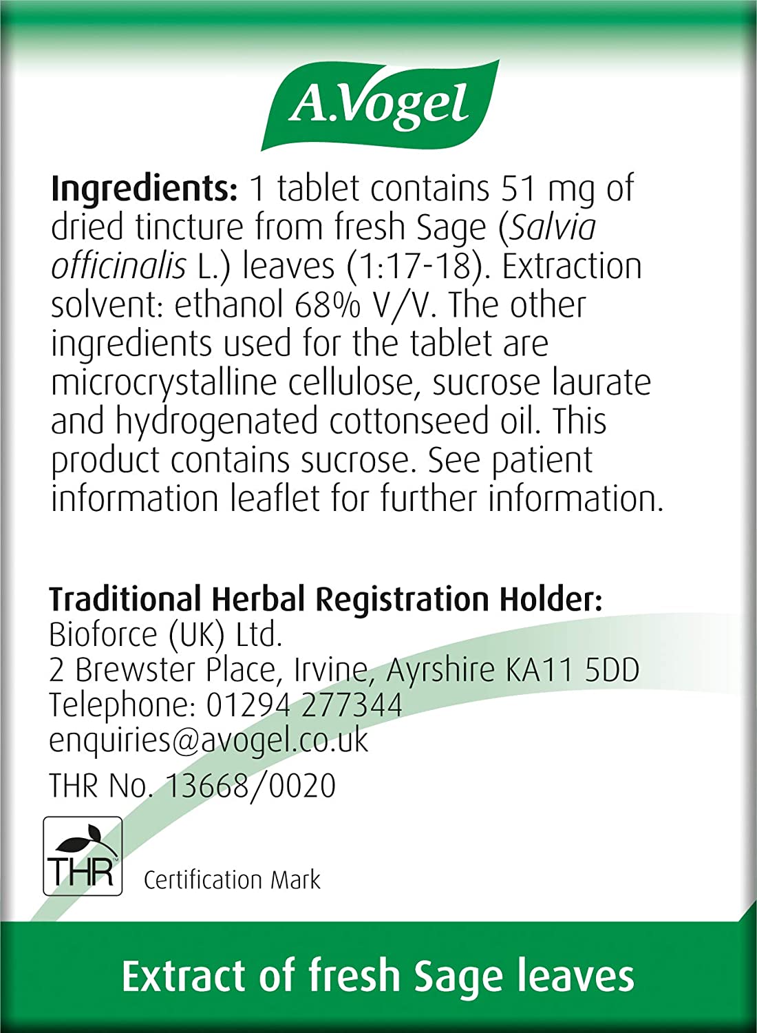 Al Menoforce Sage Tablets | for Menopausal Hot Flushes & Night Sweats ...