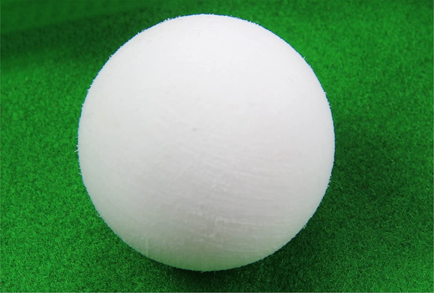 3 x 36mm SOLID WHITE SCUFFED Football Table Balls With Rubber Grip ...