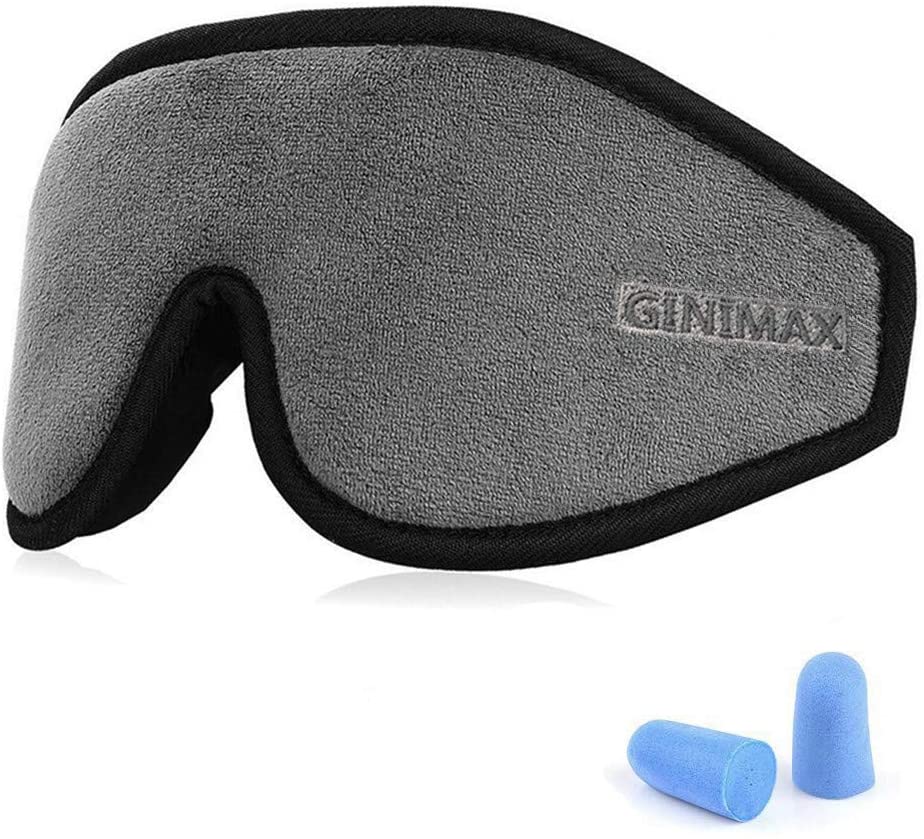 GINIMAX Sleep Mask, Sleeping Mask for Men Women, 3D Contoured Eye Mask ...