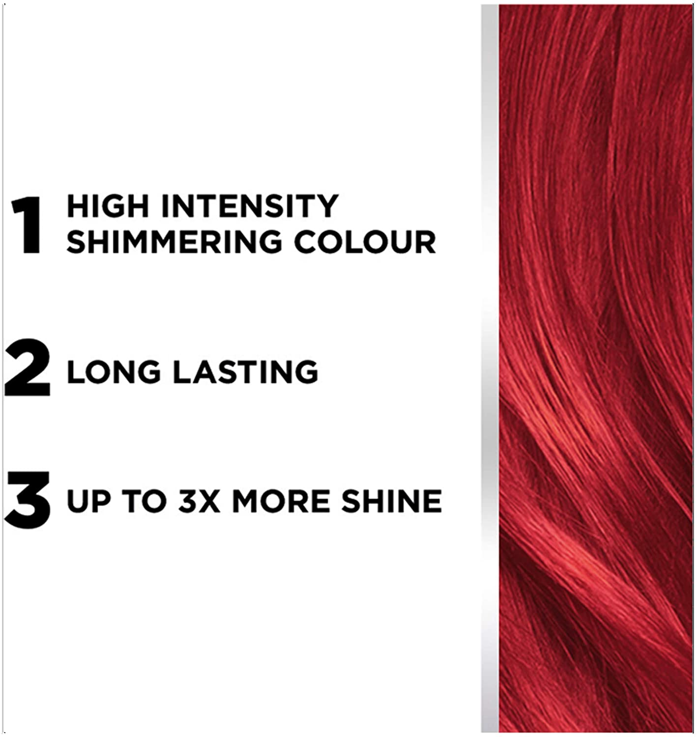 L’Oreal Colorista Bright Red Permanent Hair Dye Gel Long-Lasting ...