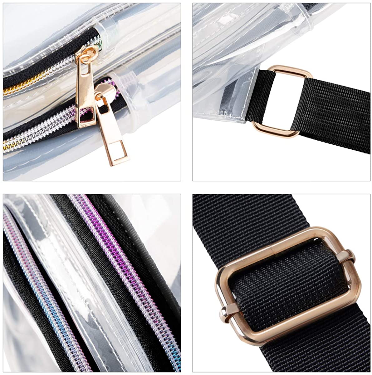 Segorts Clear PVC Sling Backpack Stadium Approved Mini PVC Crossbody ...