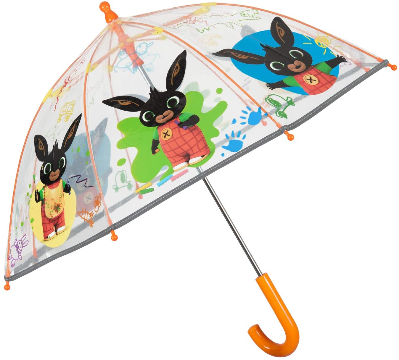 Bing Stick Transparent Umbrella for Children – Long Small Brolly with ...