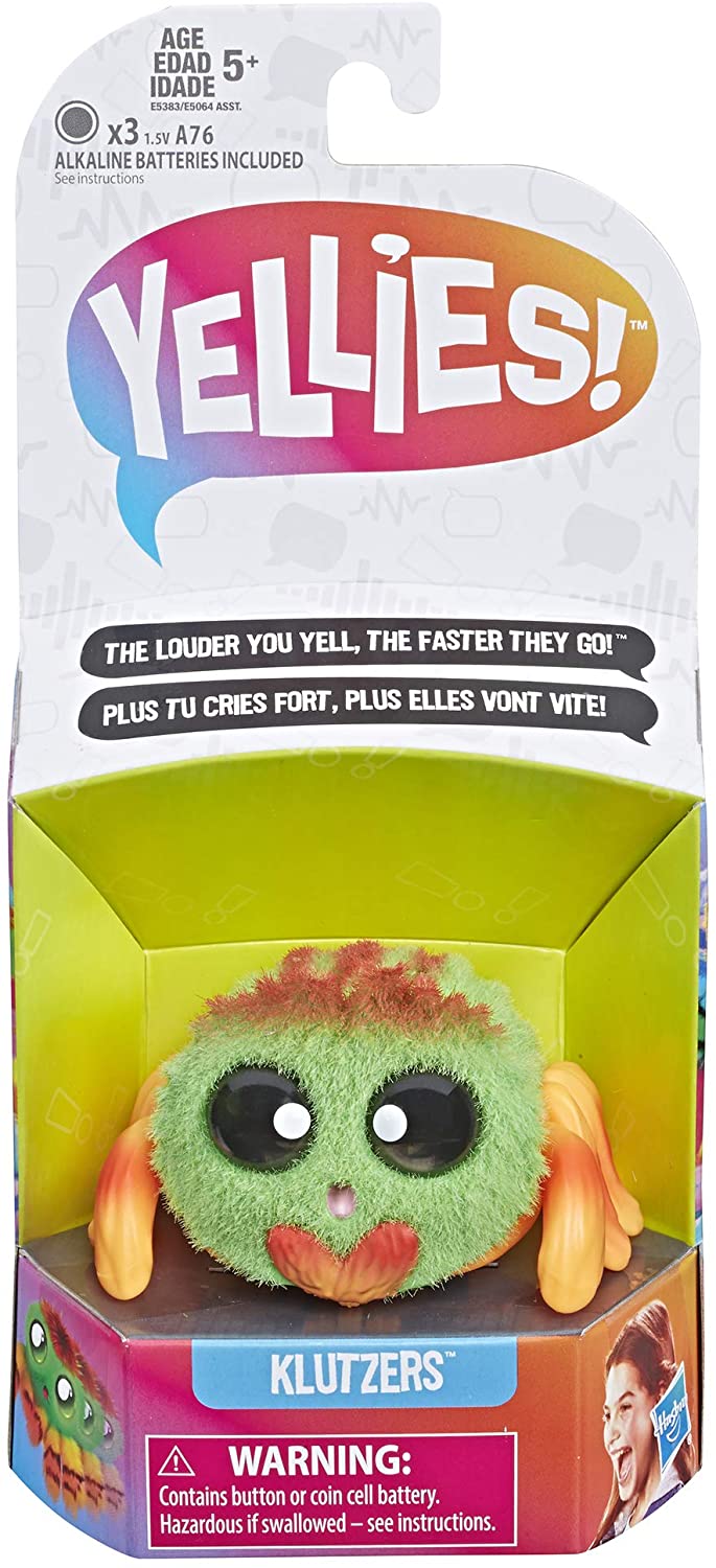 Hasbro Yellies! Klutzers; Voice-Activated Spider Pet – BigaMart
