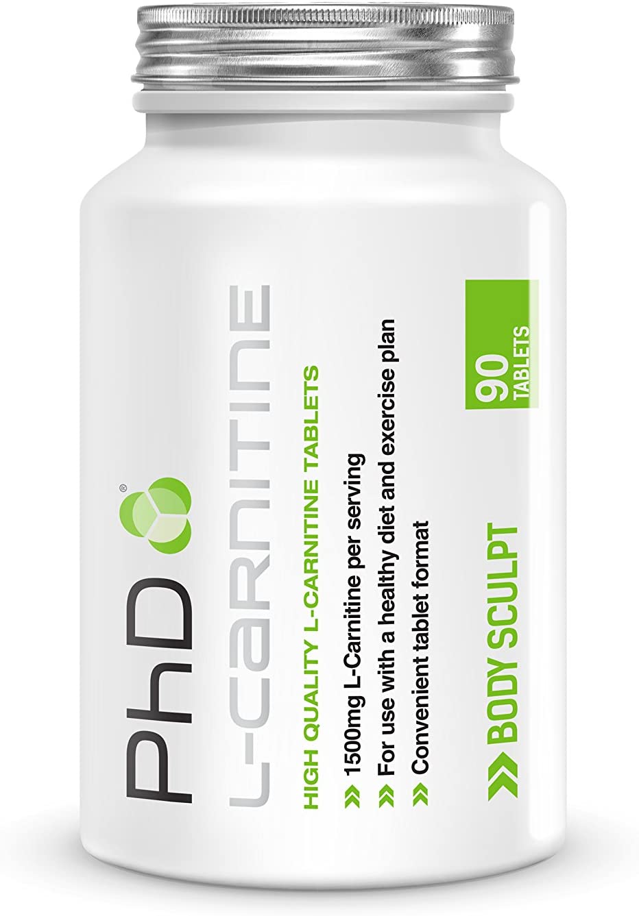 PhD Nutrition L-Carnitine 1500 mg/Serving Tablets | Naturally Occurring ...