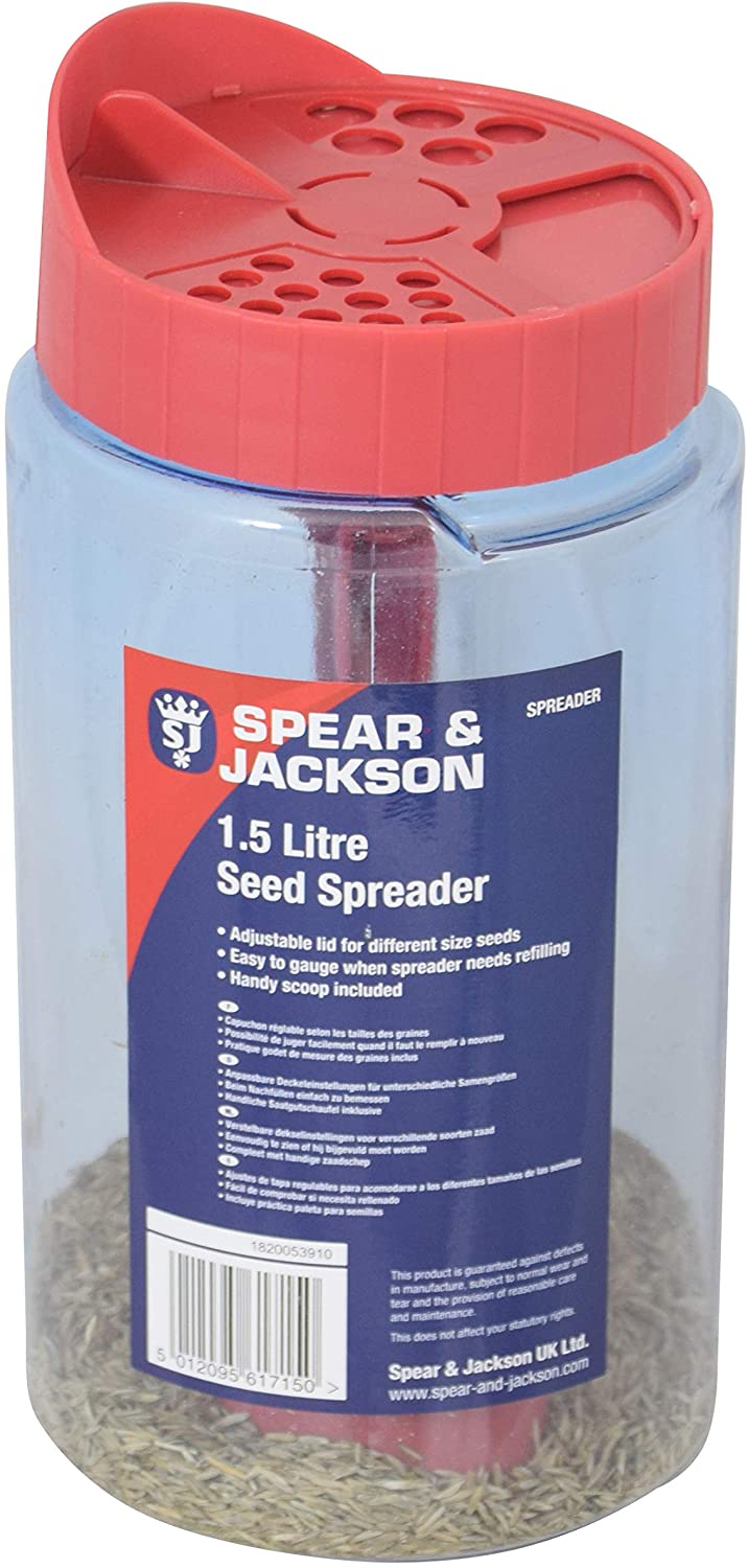 Spear & Jackson 1.5 Litre Seed Spreader, Red – BigaMart