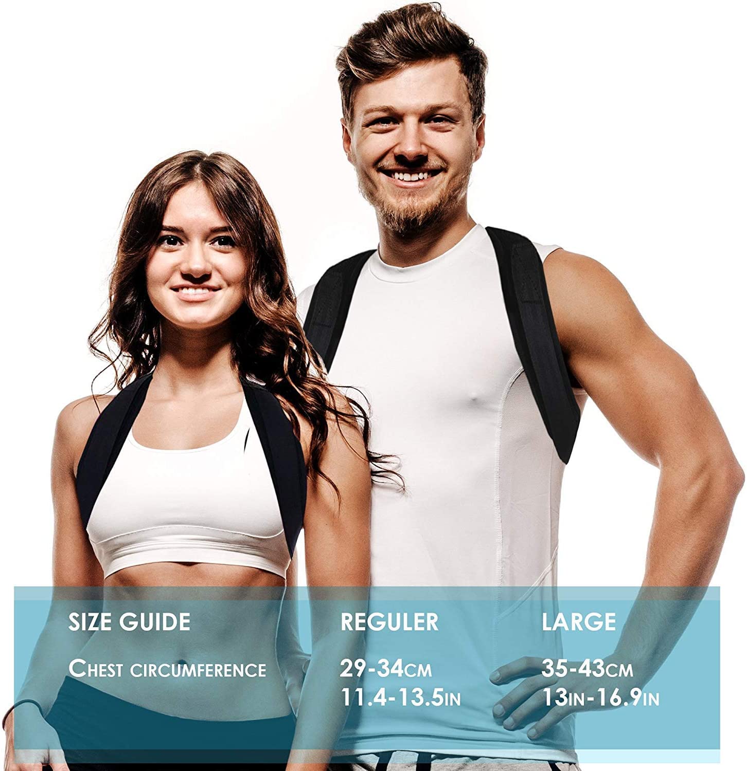 Tomiya Figure 8 Posture Corrector Clavicle Support Brace for Upper Back ...