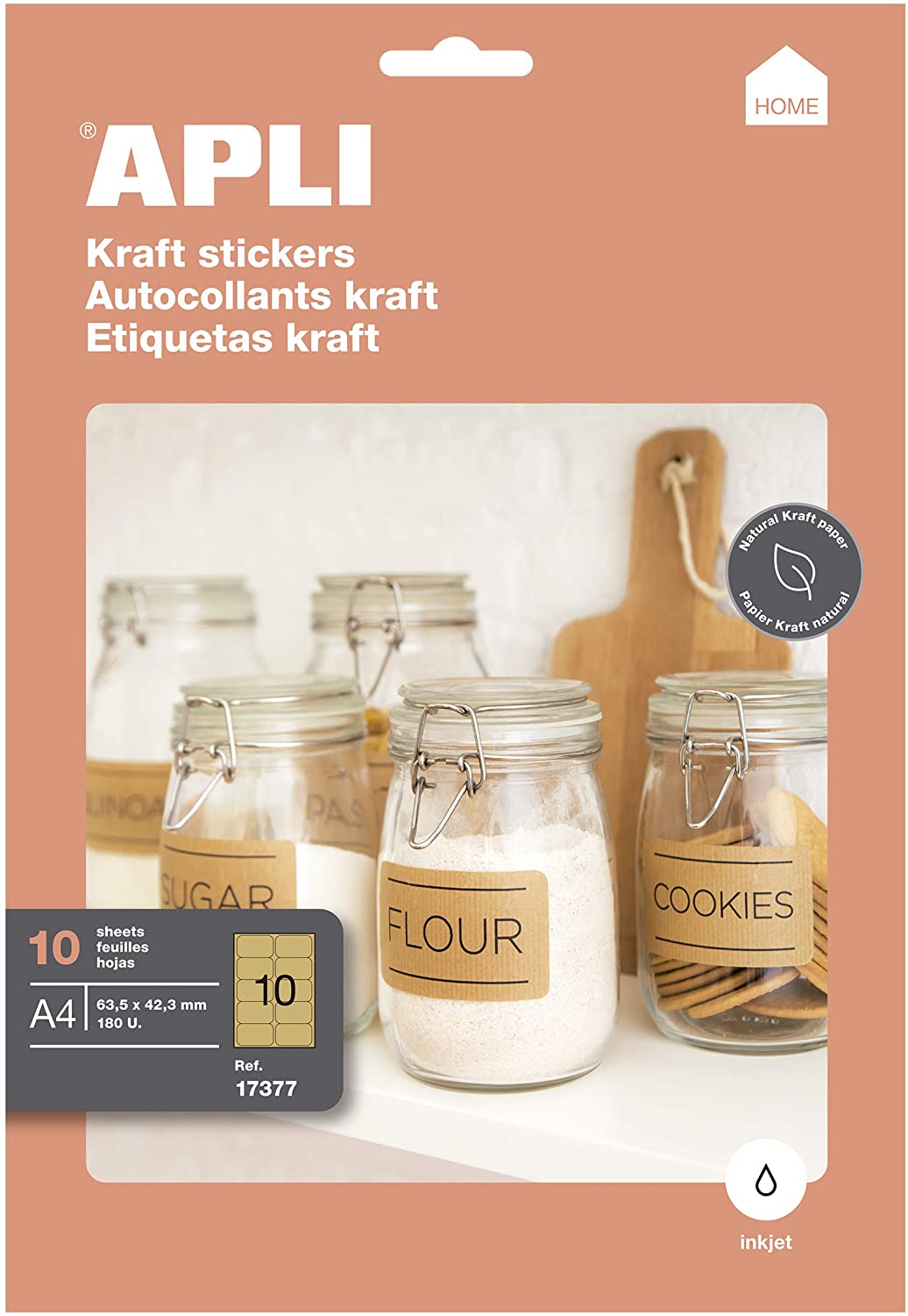 Apli Kraft 99.1 x 57.0 mm 10 Sheet Label Pack – BigaMart