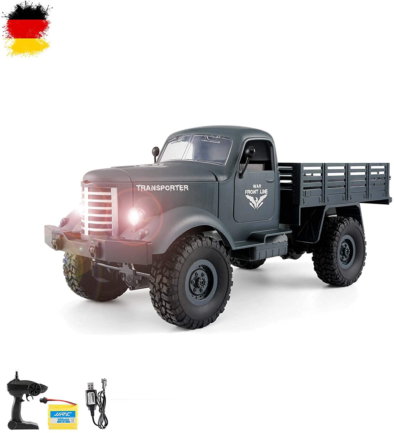 HSP Himoto 2.4GHz RC Remote Control 4WD Off-Road Military Army Truck ...