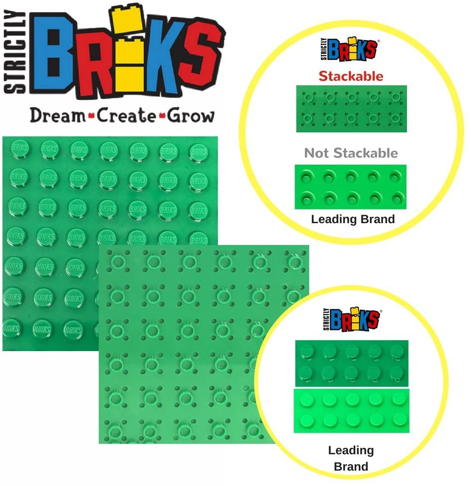 Strictly Briks Classic Baseplates 10″ x 10″ Brik Tower by 100% ...