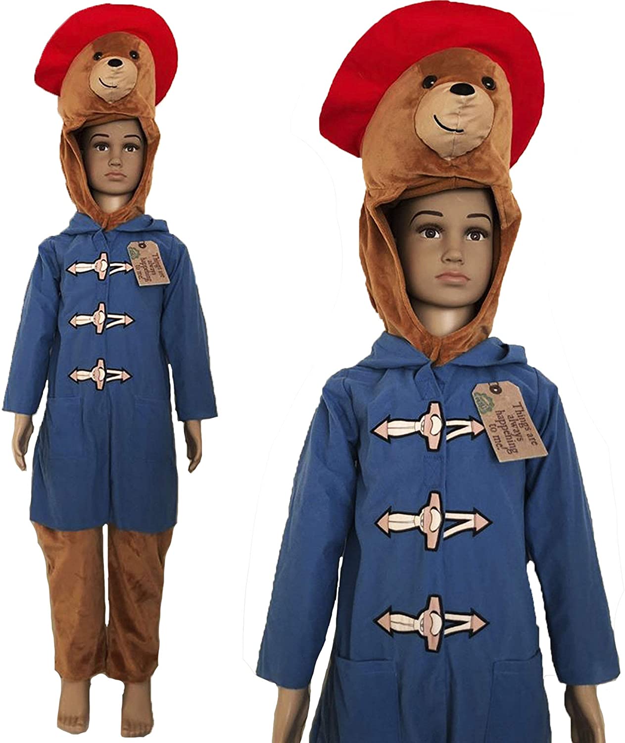 Deluxe Official Childrens Paddington Bear Fancy Dress Costume World ...