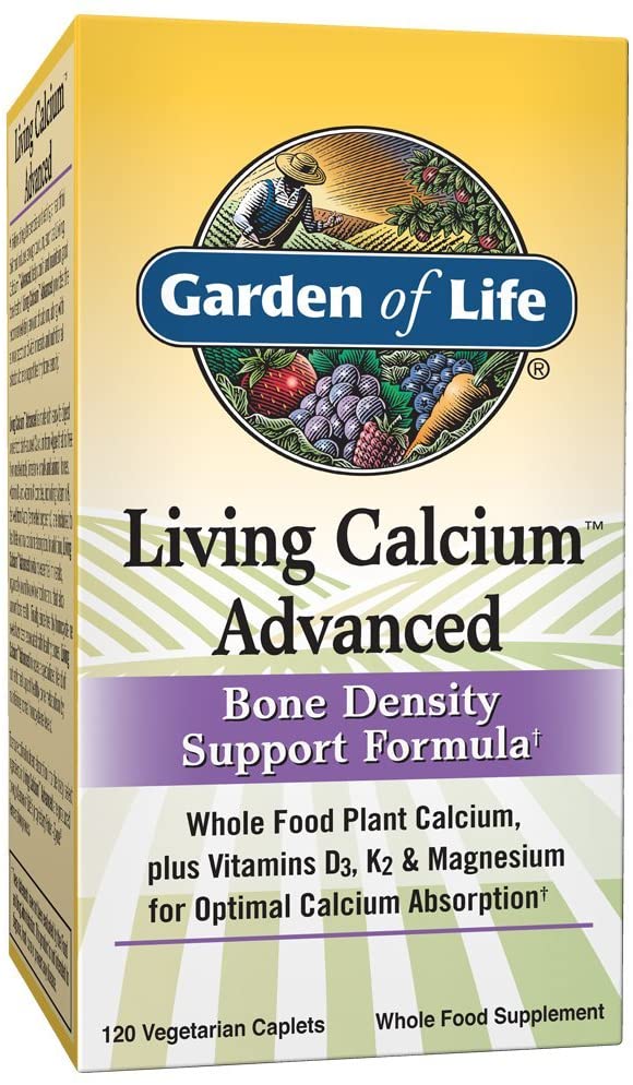 Living Calcium Advanced Bone Density Formula 120 Vegetarian Caplets ...