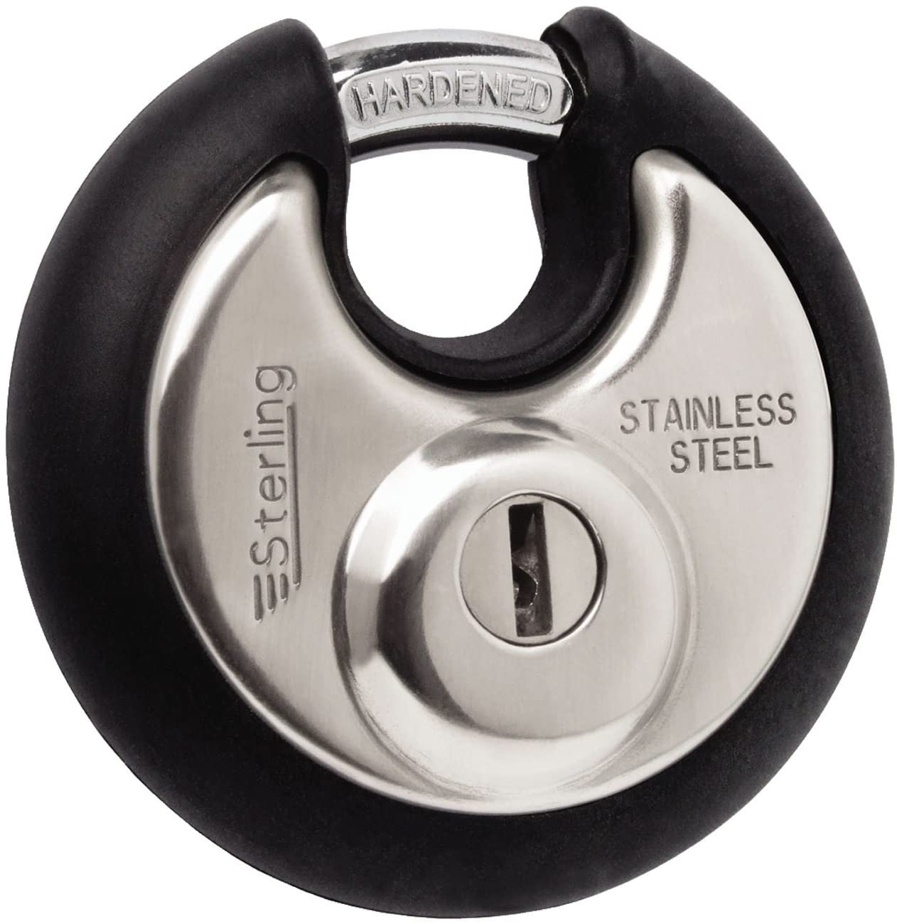 Sterling Spl100p 70mm Closed Shackle Disc Padlock With Stainless Steel