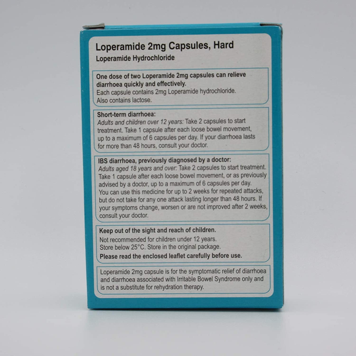 30 Diarrhoea Relief 2mg Capsules Loperamide Hydrochloride Tablets (5×6 ...