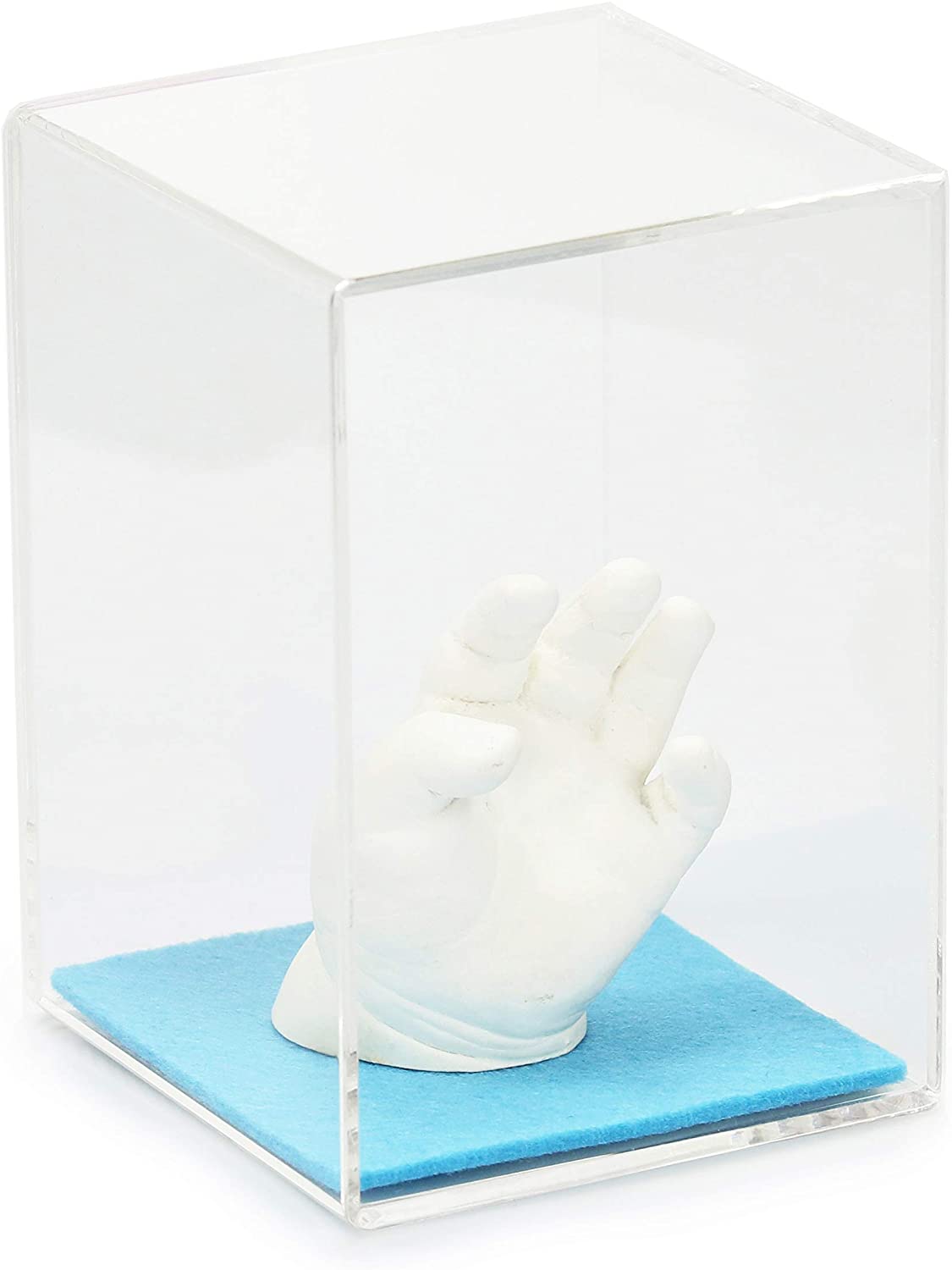 Lucky Hands Acrylic Glass Display Cabinet, glass, bright blue, 15 x 15 ...