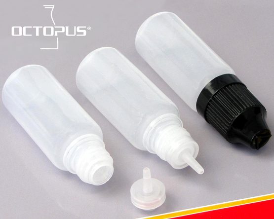 10x 10 ml Liquid Bottles with funnels + Labels, e.g. for e-Liquids + e ...