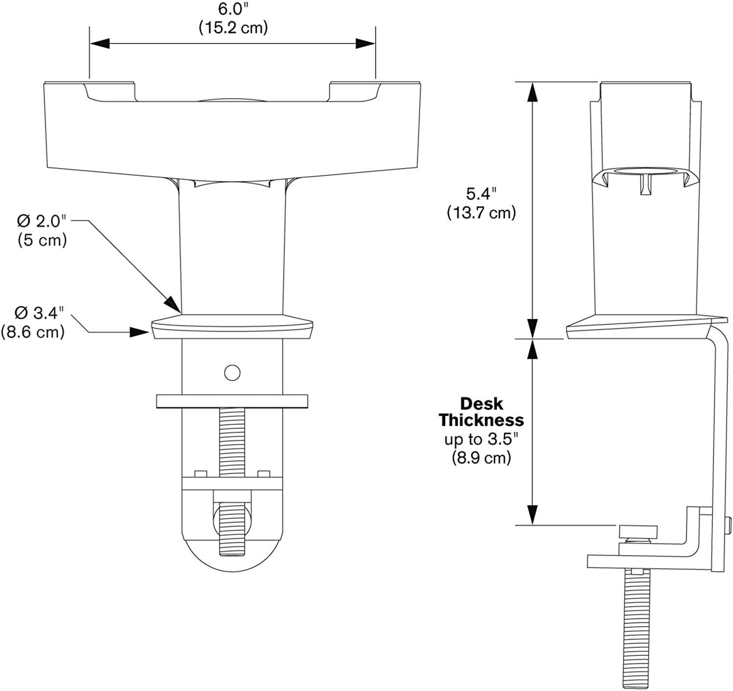 Vogel’s Dual Desk Mount Adapter – BigaMart