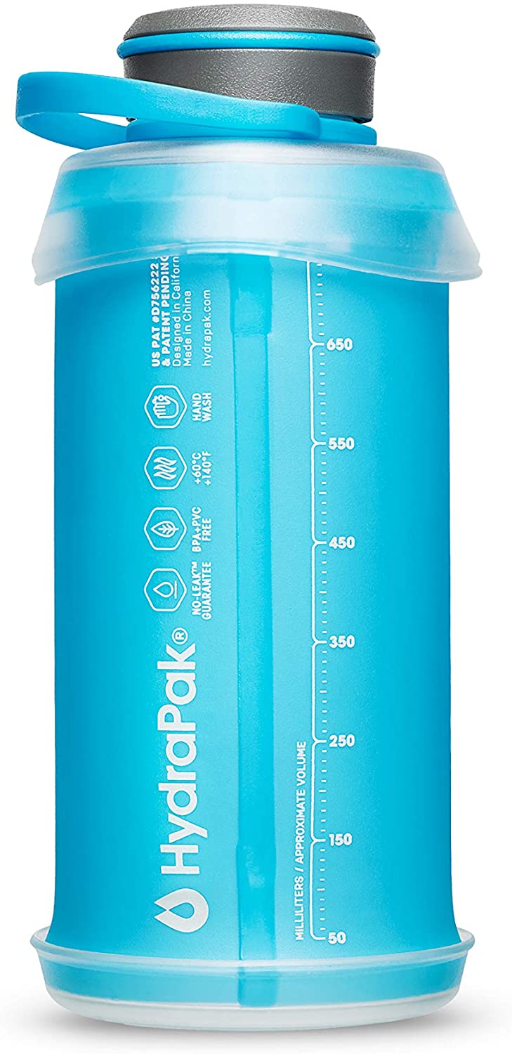 Hydrapak Stash – Collapsible BPA & PVC Free Hiking and Backpacking Water Bottle – BigaMart