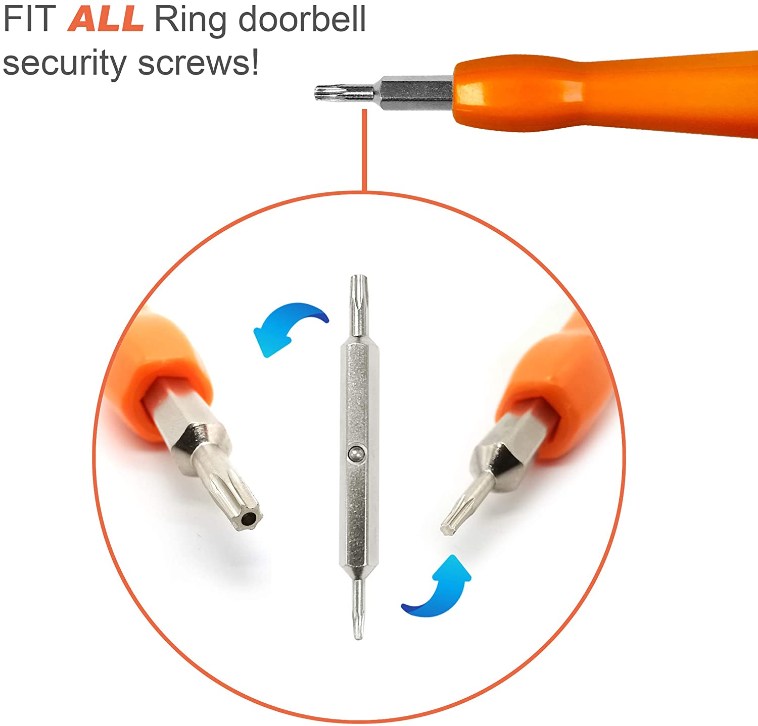 Ring Doorbell Replacement Security Screws and Screwdriver Kit – BigaMart
