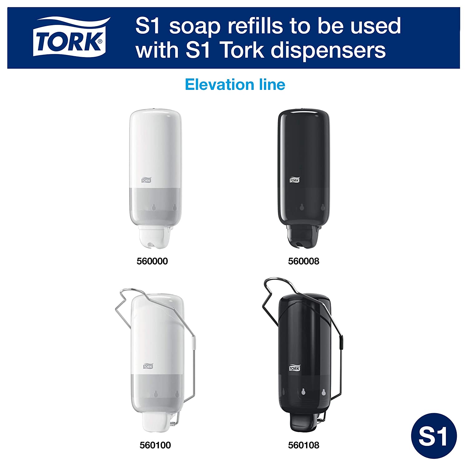 Tork 420401 Liquid Soap S1 / Premium Oil and Grease Liquid Hand Wash ...