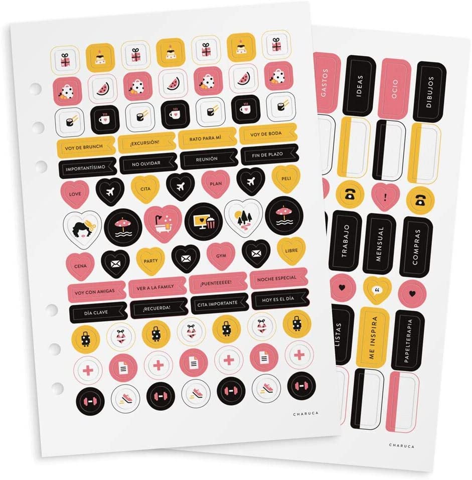 Leather Planner Sticker Set A5 – BigaMart