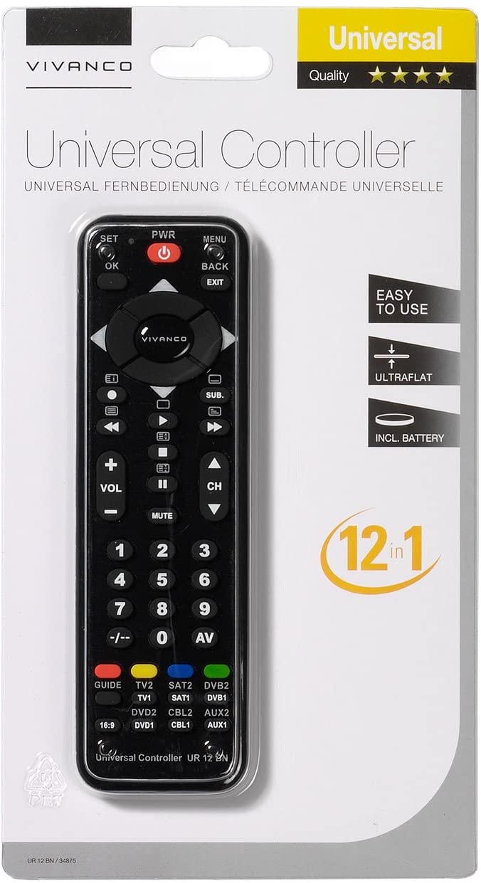 Vivanco UR 12 34875 Universal Remote – BigaMart