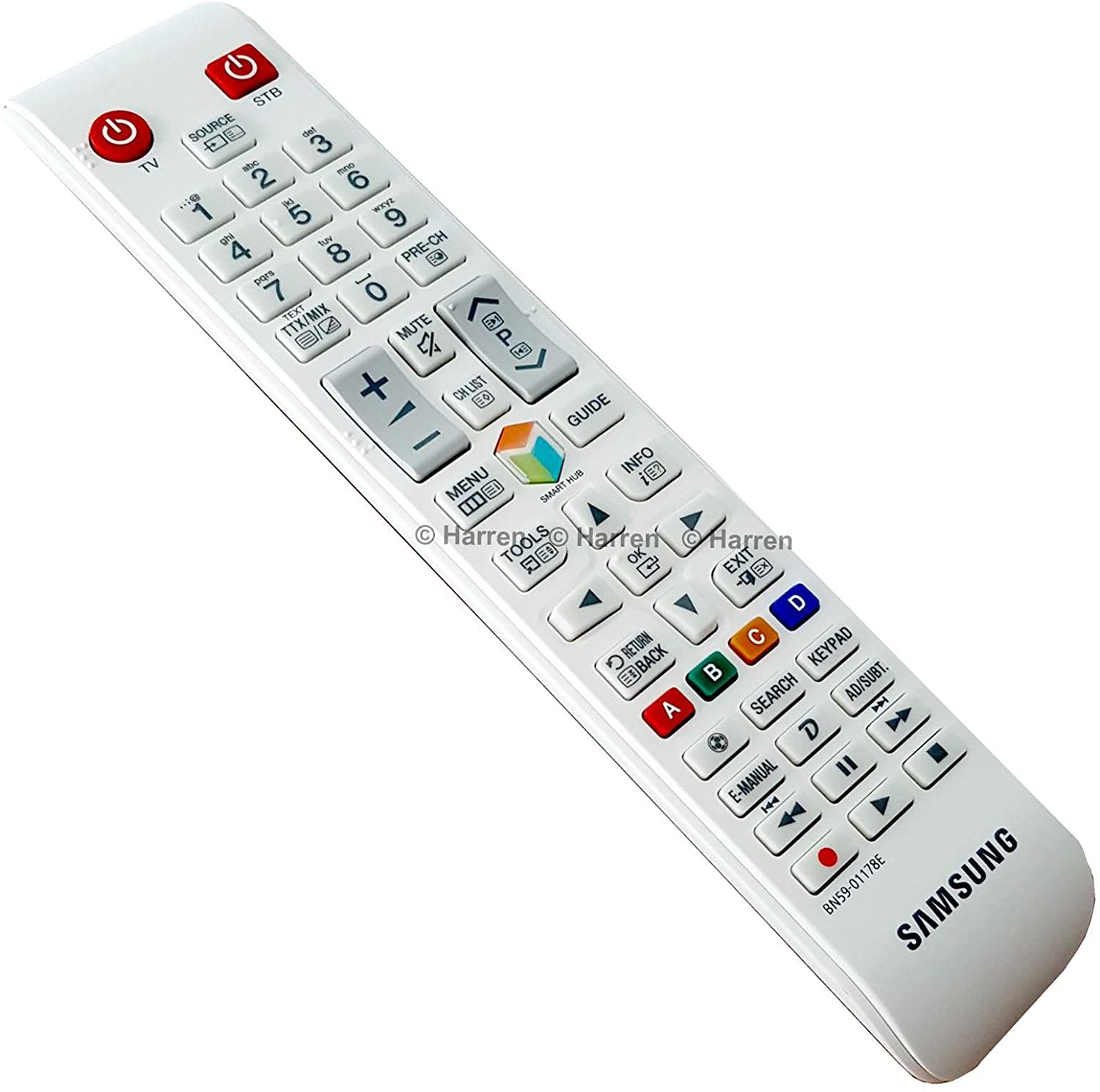 Samsung BN59 – 01178 °C – replacement remote control for TV, White ...