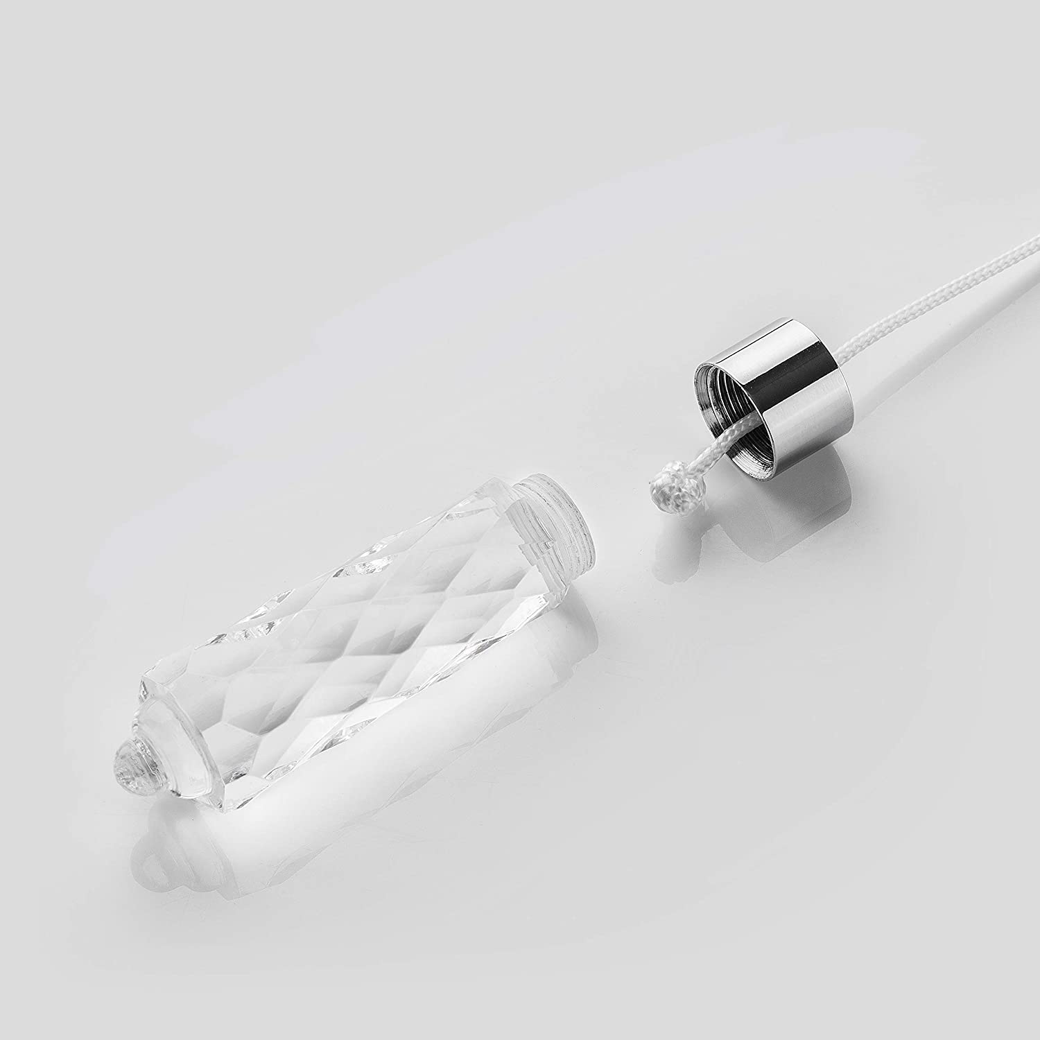 Penbrice Interiors Bathroom light cord pull – Glass effect solid clear ...