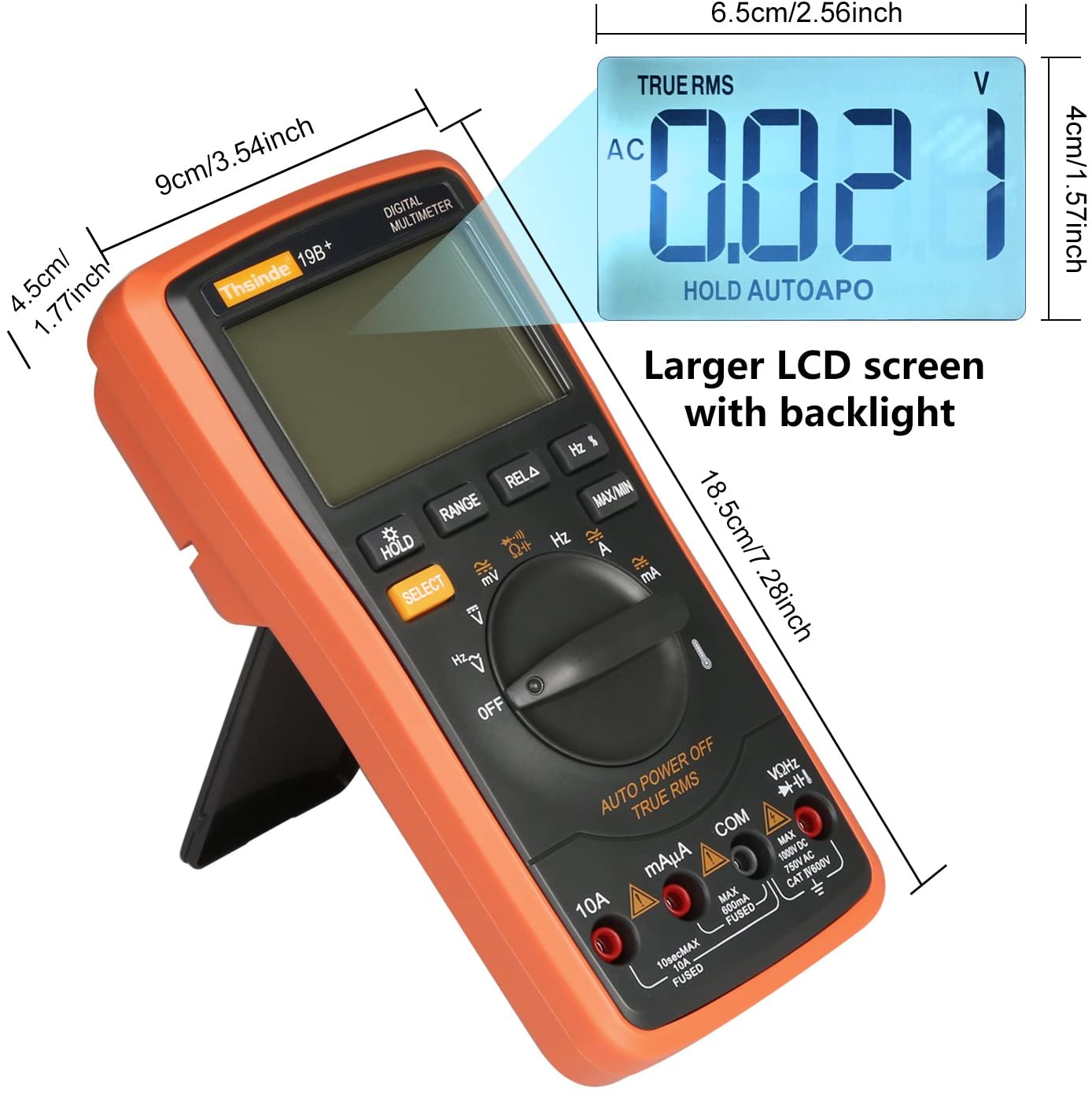 Digital Multimeter,Thsinde Auto digital multimeter Measures Voltage ...