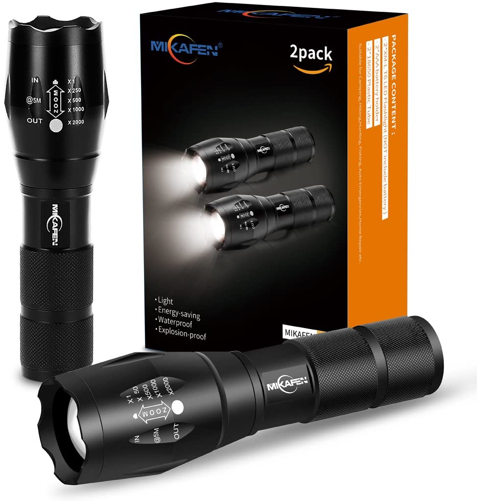 MIKAFEN LED Torch Rechargeable Torches LED Super Bright 1200 Lumens ...