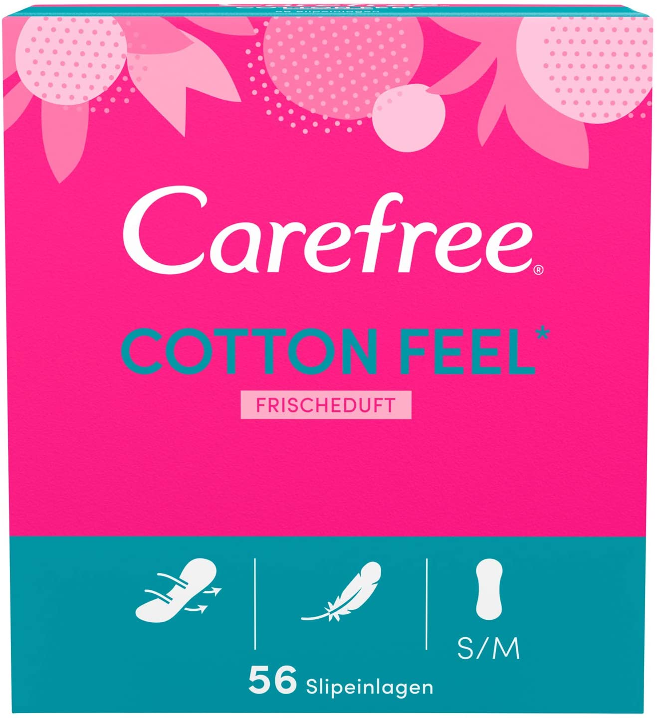 Carefree Cotton Feel Pantiliners with Fresh Scent, 100% Breathable ...