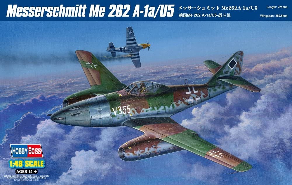 Hobbyboss 1:48 Scale Me 262 A-1a/U5 Assembly Kit – BigaMart
