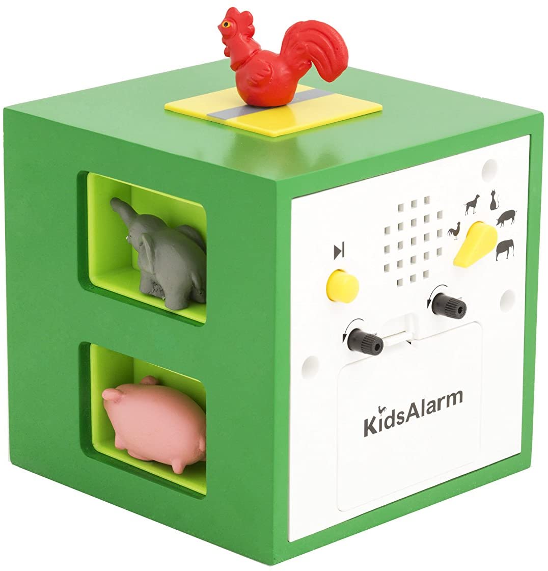 KOOKOO KidsAlarm green alarm clock for children including 5 farm ...