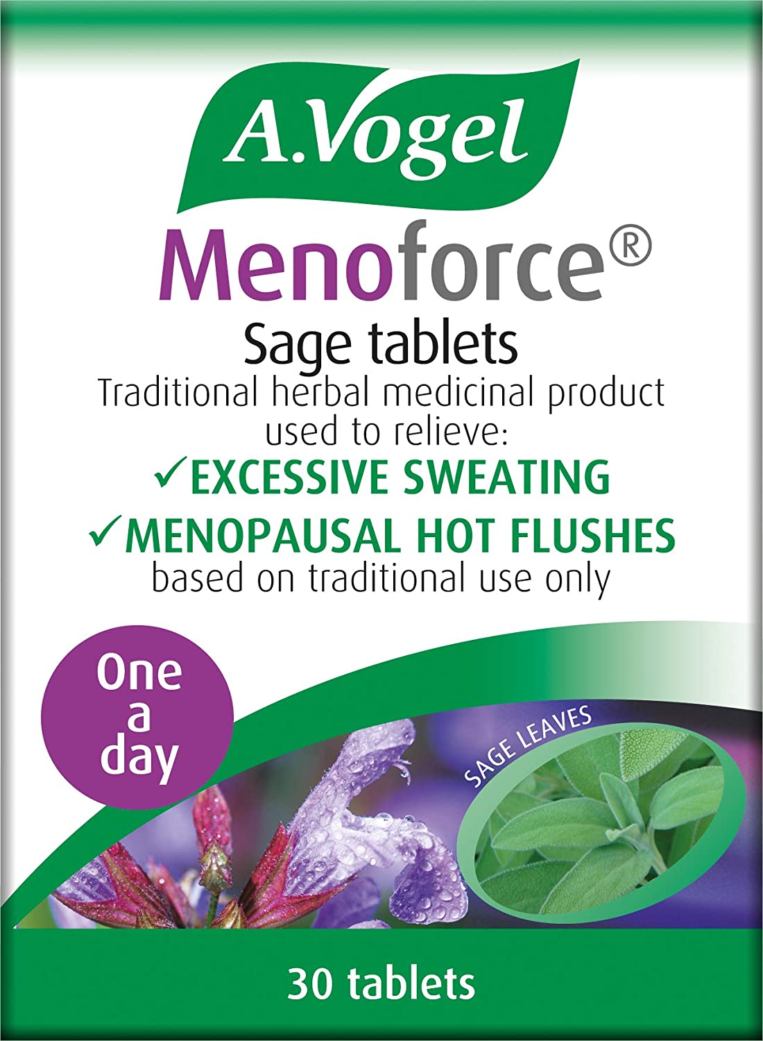 Al Menoforce Sage Tablets | for Menopausal Hot Flushes & Night Sweats ...