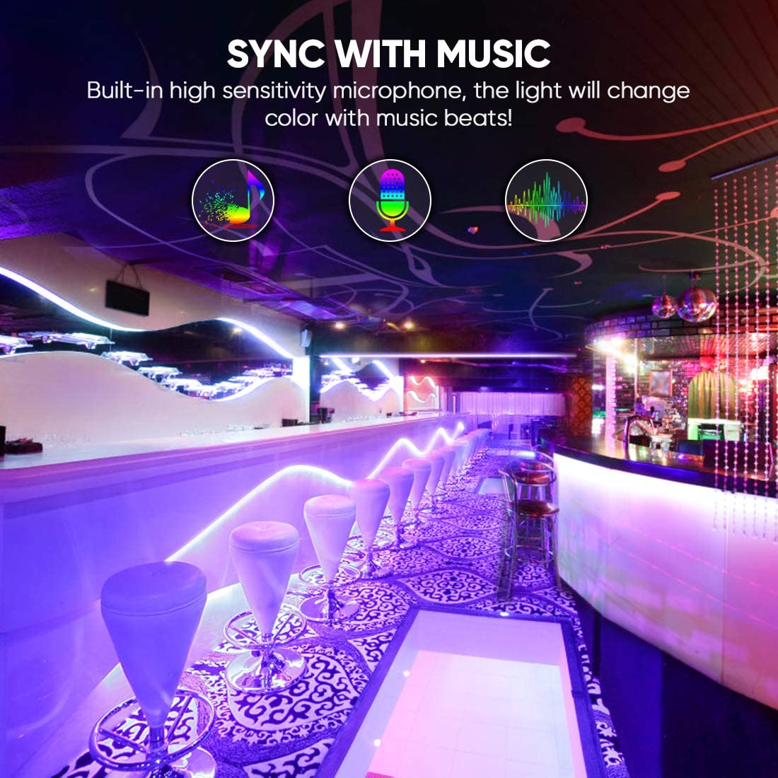 LED Strip Lights,Alexa LED Strip 5M,DIY Length Smart WiFi Strip Light ...