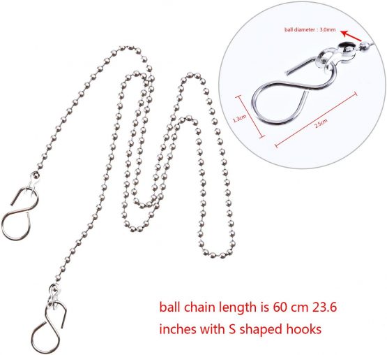 Ball Type Plug Chains Bathtub Sink Stopper Chain Bath Stainless Steel ...