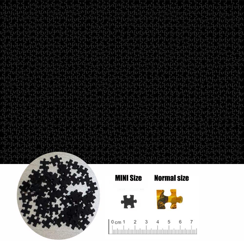 TINYOUTH 1000 Pieces Black Jigsaw Puzzles for Adults, Pure Color Mini ...
