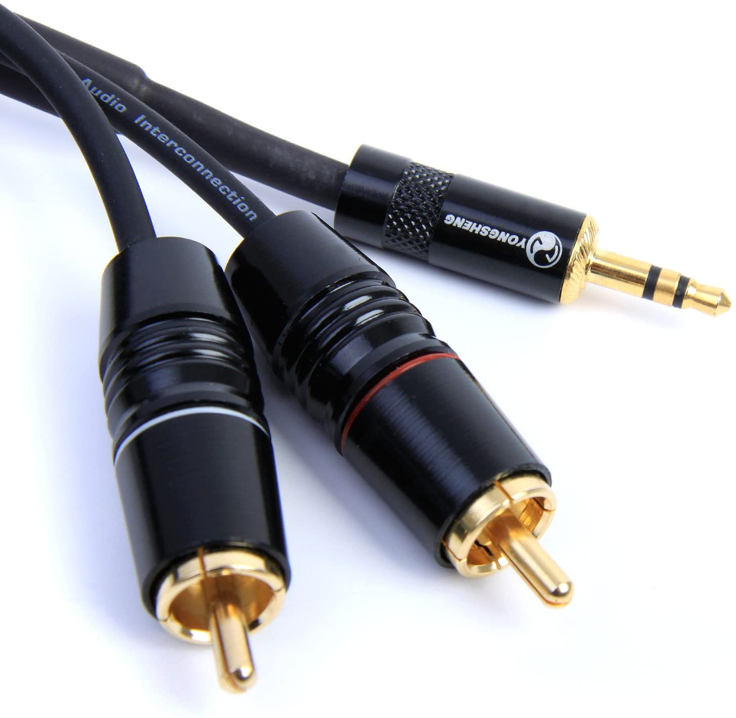 3.5mm Stereo Mini TRS Jack to RCA Phono Lead Audio Cable 1.5m 5ft ...