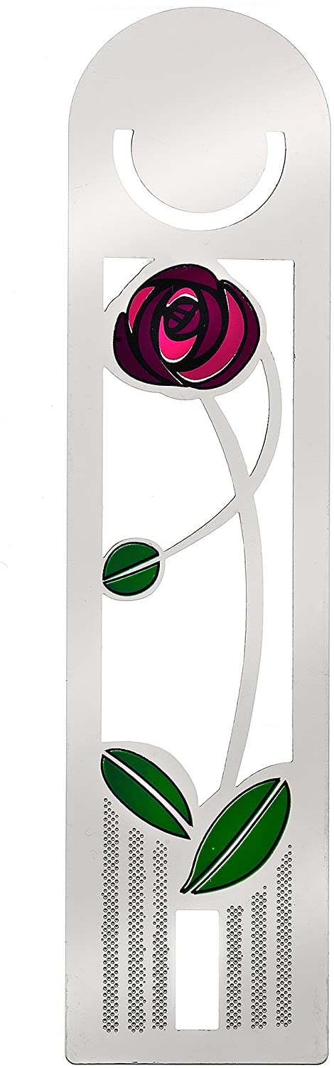 Pen and Bookmark Set in a Mackintosh Red Rose and Leaf Design – BigaMart