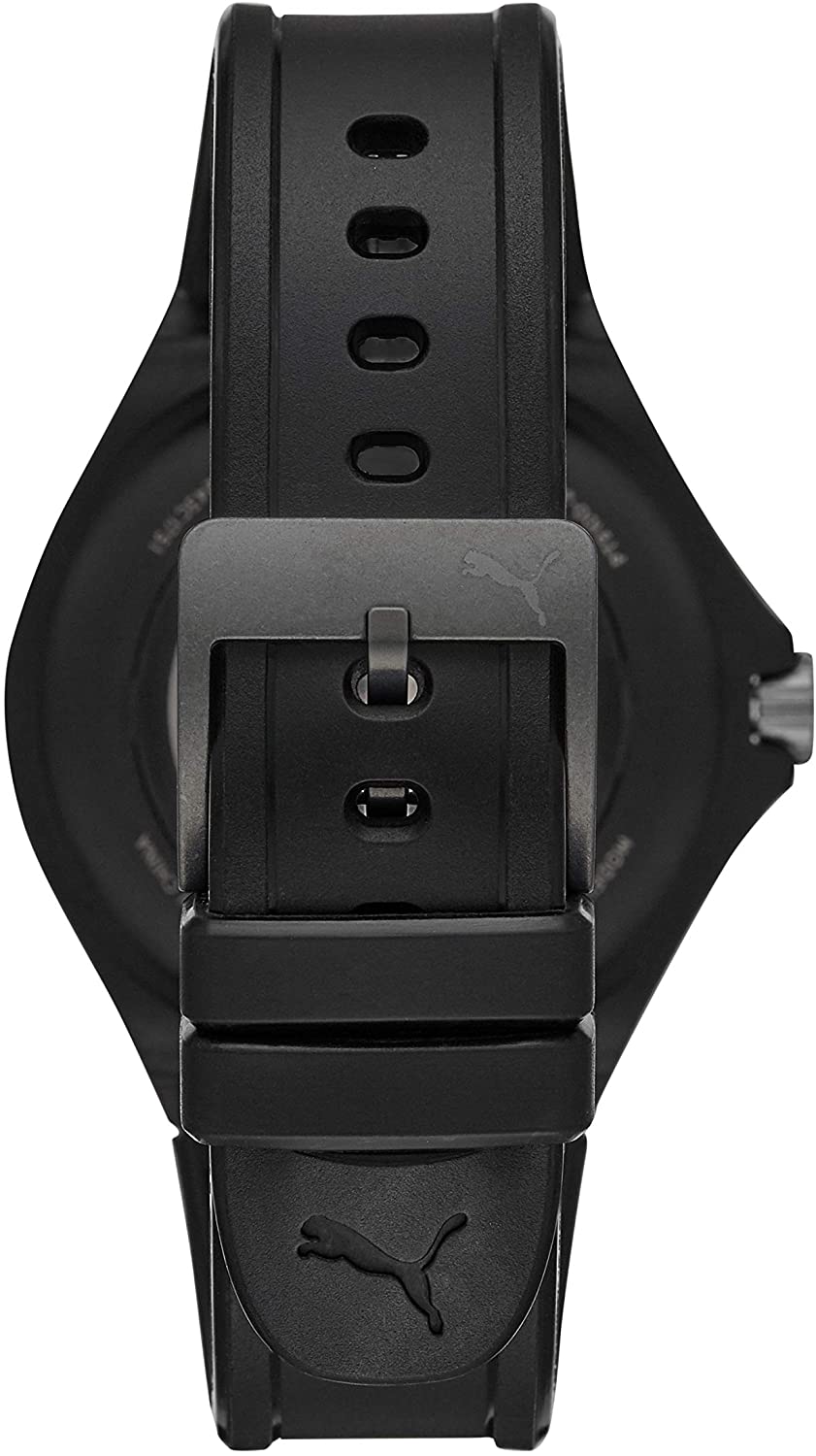 PUMA Sport – Men’s 44mm Heart Rate Smartwatch, Black Silicone Band ...