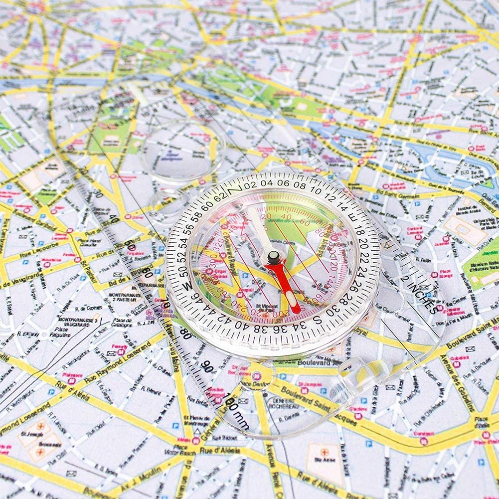 SUNSHINETEK Explorer Compass Navigation Map Reading Navigation with ...