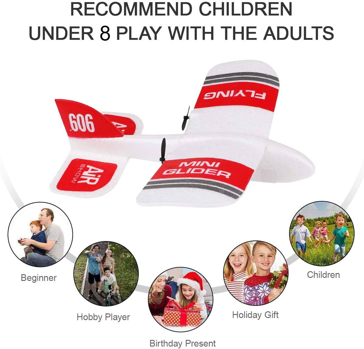 Remote Control Glider RC Airplanes KF606 2.4GHz 2CH EPP Mini Glider ...
