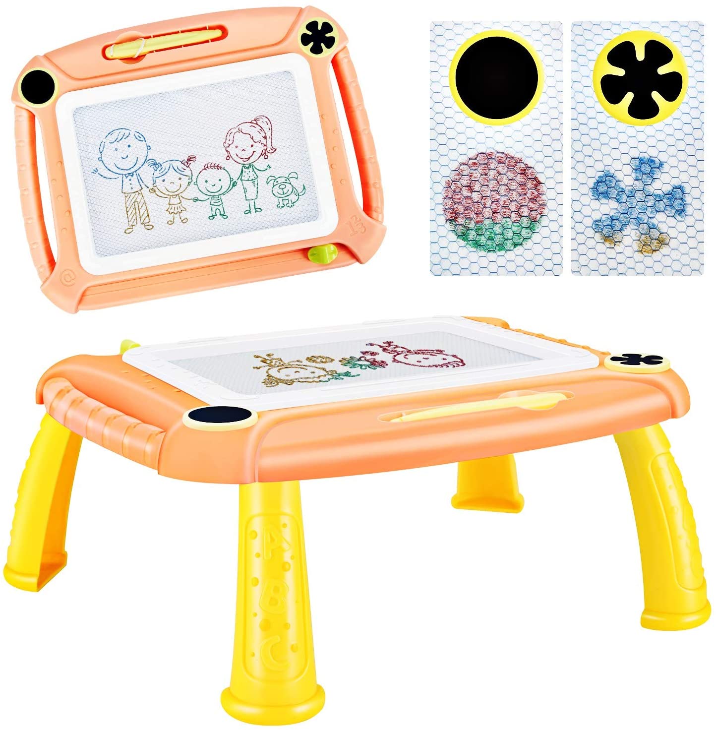 DUTISON Magnetic Drawing Board Games Toys For Kids (Orange) – BigaMart