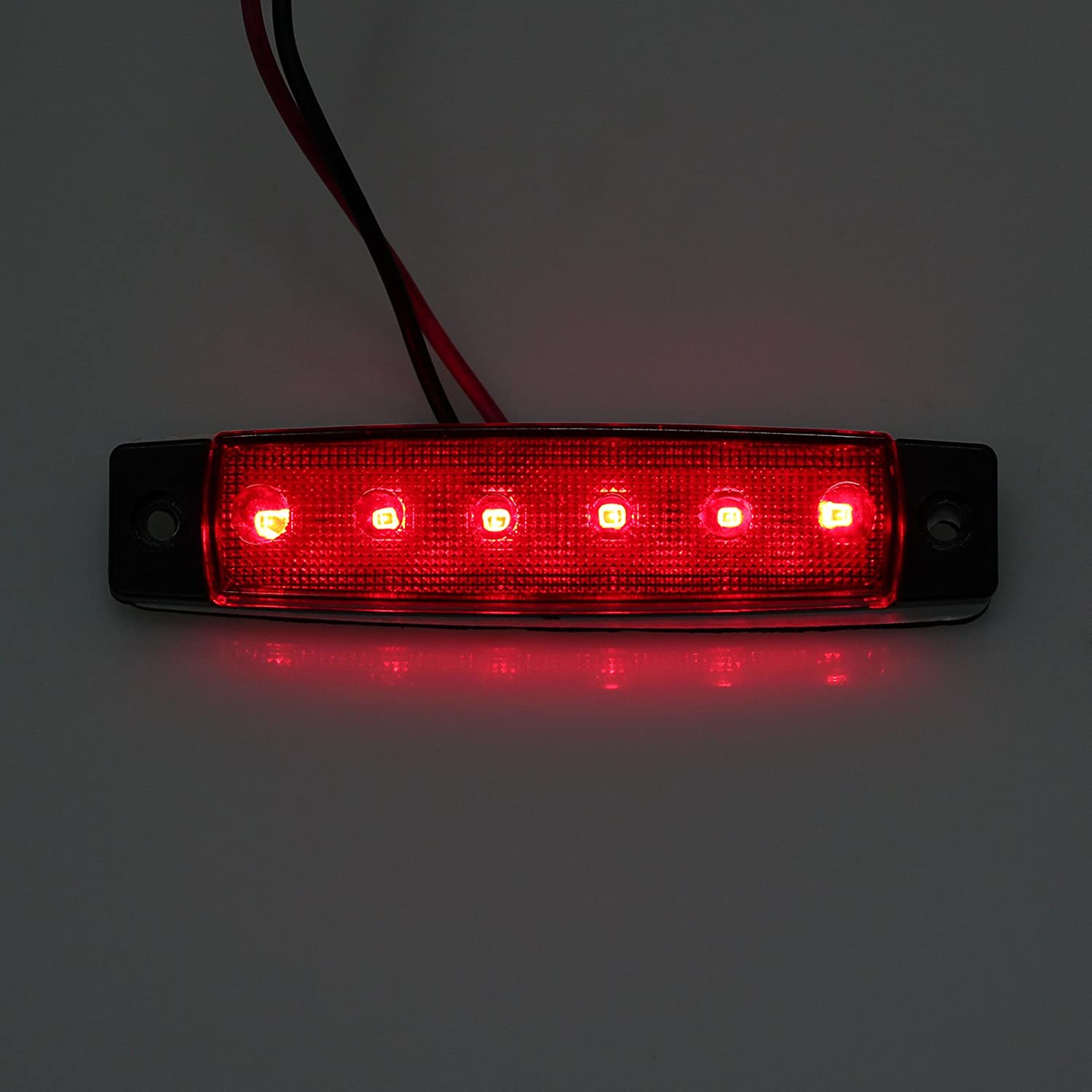 Justech 10PCS LED Indicators Side Marker Lights Front Rear Side Light ...