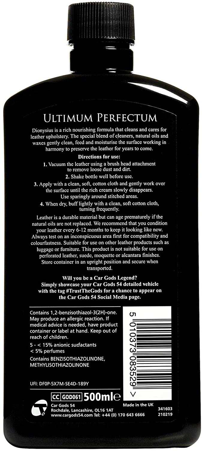 Car Gods Leather Reviver Conditioner Moisturising Balm For Car Seats ...