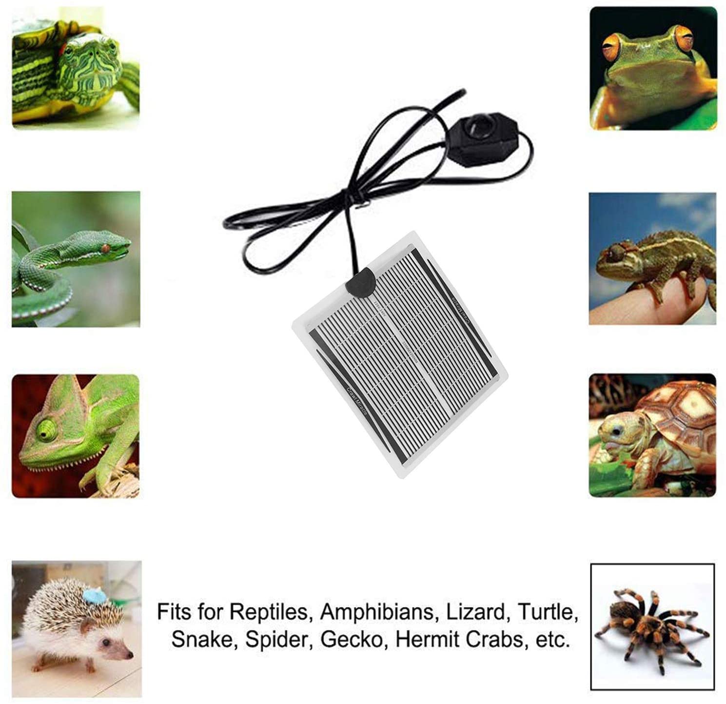 bluesees Reptile Heat Mats, 15W Reptile Heat Pad-Temperature Adjustable ...