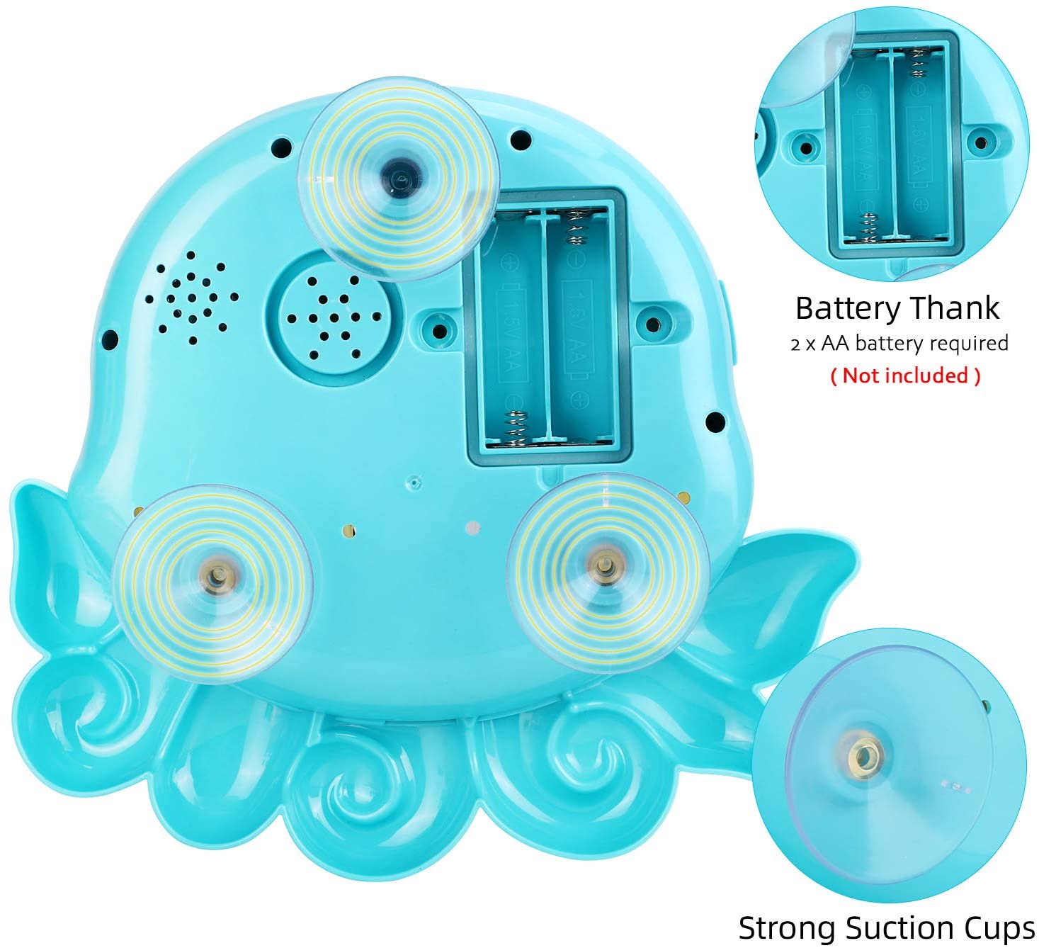 joylink Baby Bath Bubble Toys, Automatic Octopus Music Bubble Machine ...