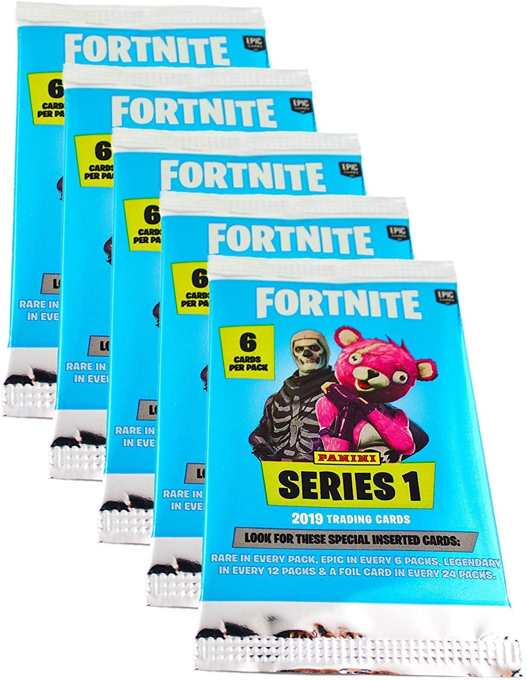 Fortnite Panini Trading Cards Series 1 (2019) 5 Boosters, 30 Cards ...