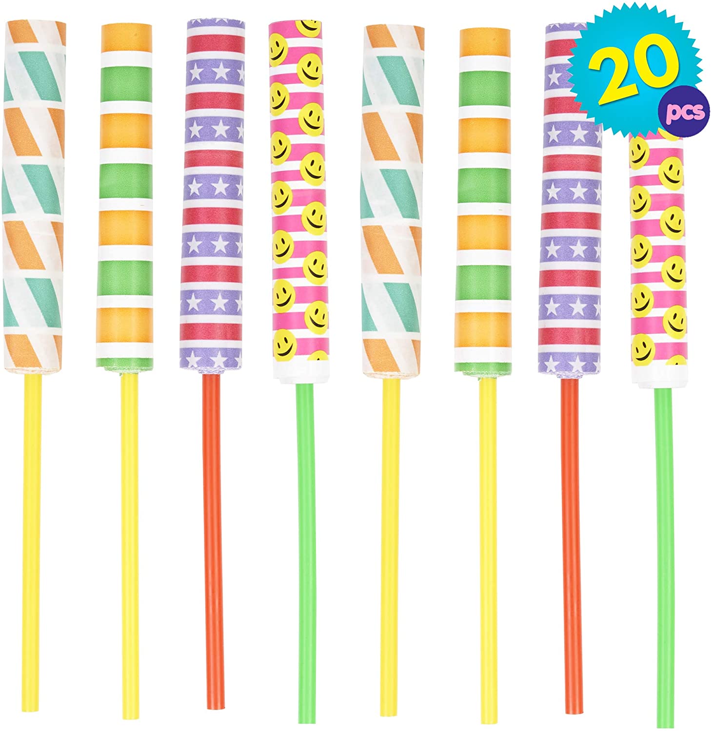 THE TWIDDLERS – 20 Sword Flickers – Assorted Party Flick Sticks – BigaMart